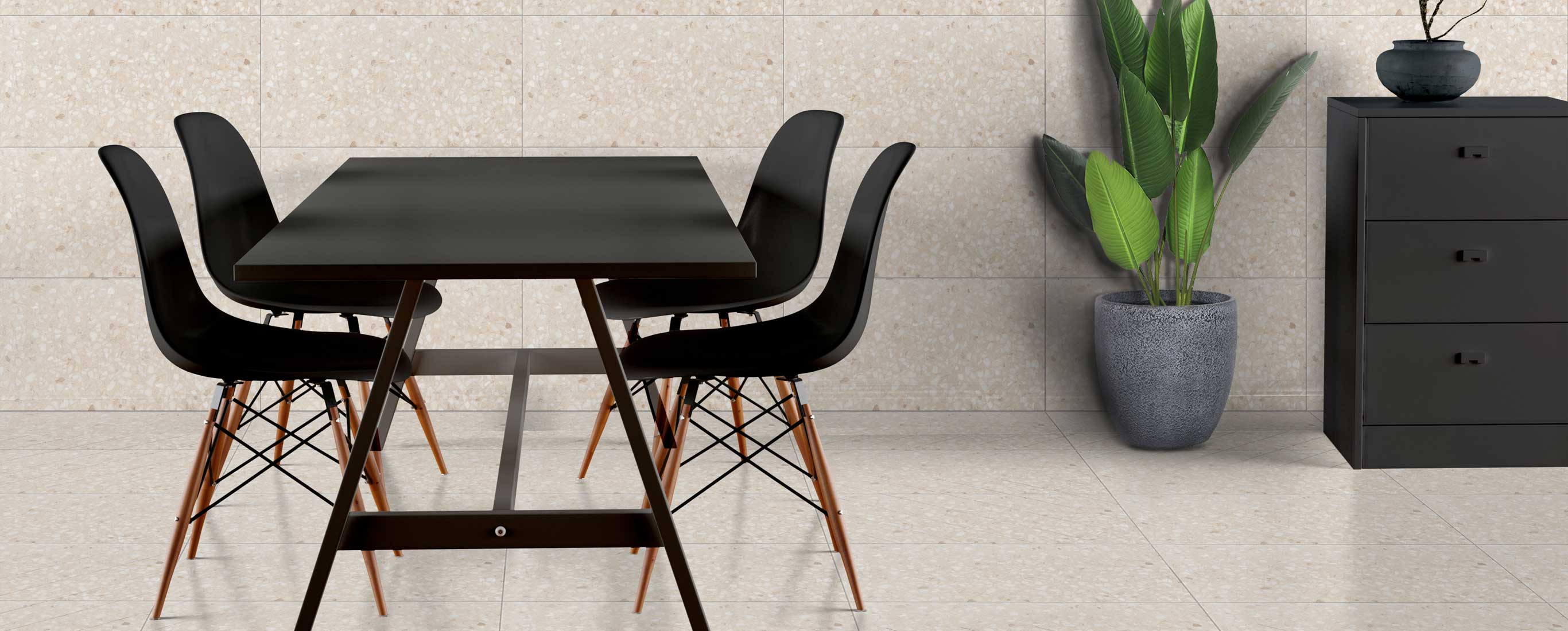 Glossy Beige Stone Patterned Tiles - DBL Ceramics