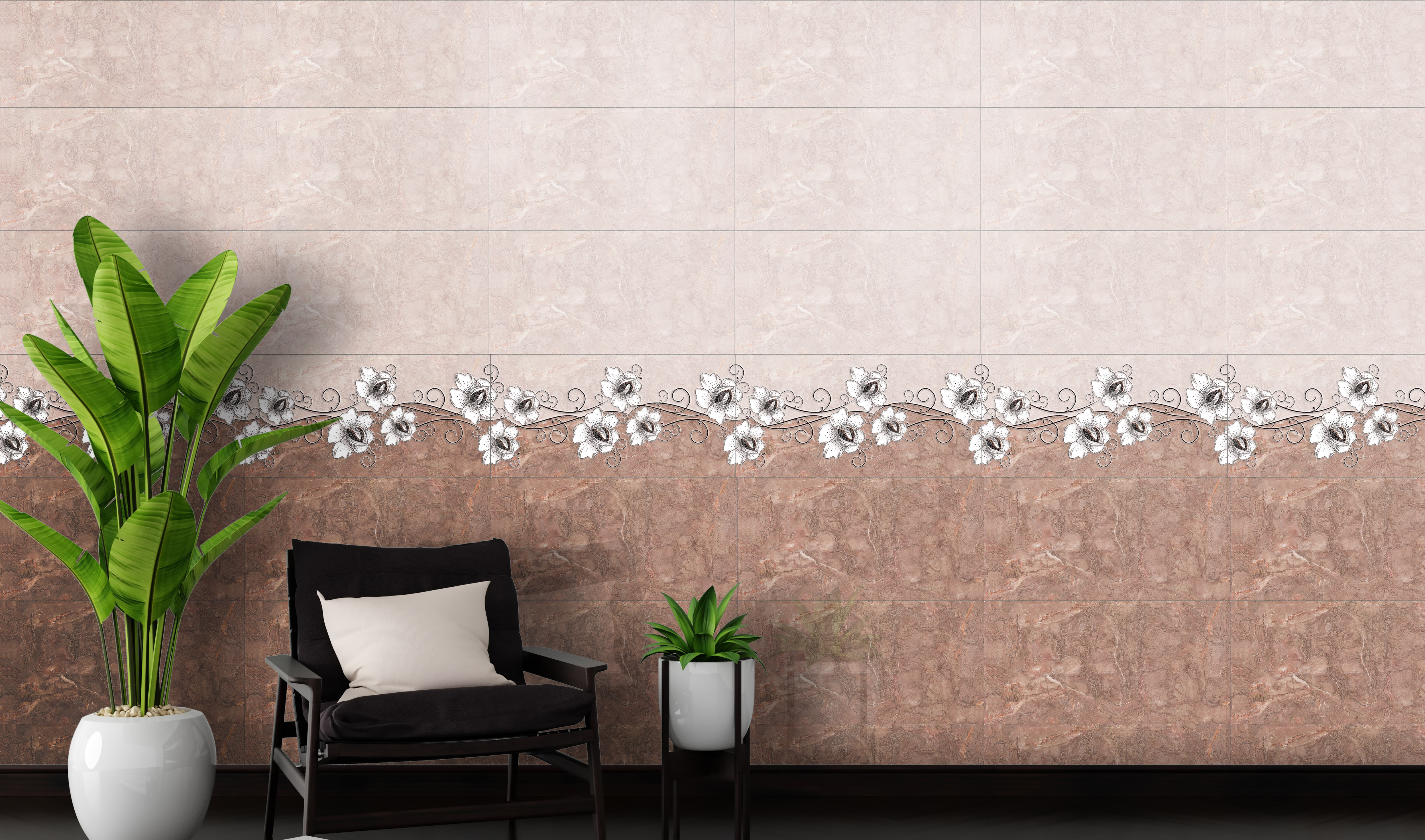 Warm Brown Marble Ceramic Wall Tiles | DBL Ceramics