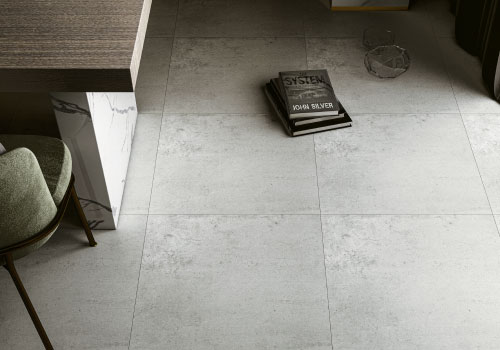 Simple Cement Effected Glazed Porcelain Floor Tiles