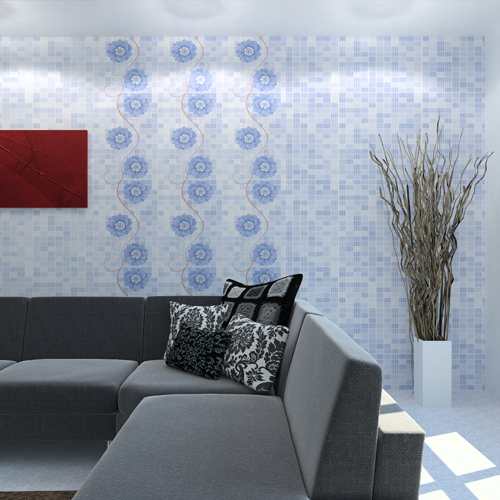 Blue Bathroom & Kitchen Wall Tiles | Rustic Finish | DBL Ceramics